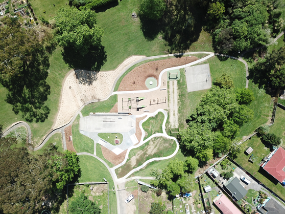 Playgrounds and skateparks